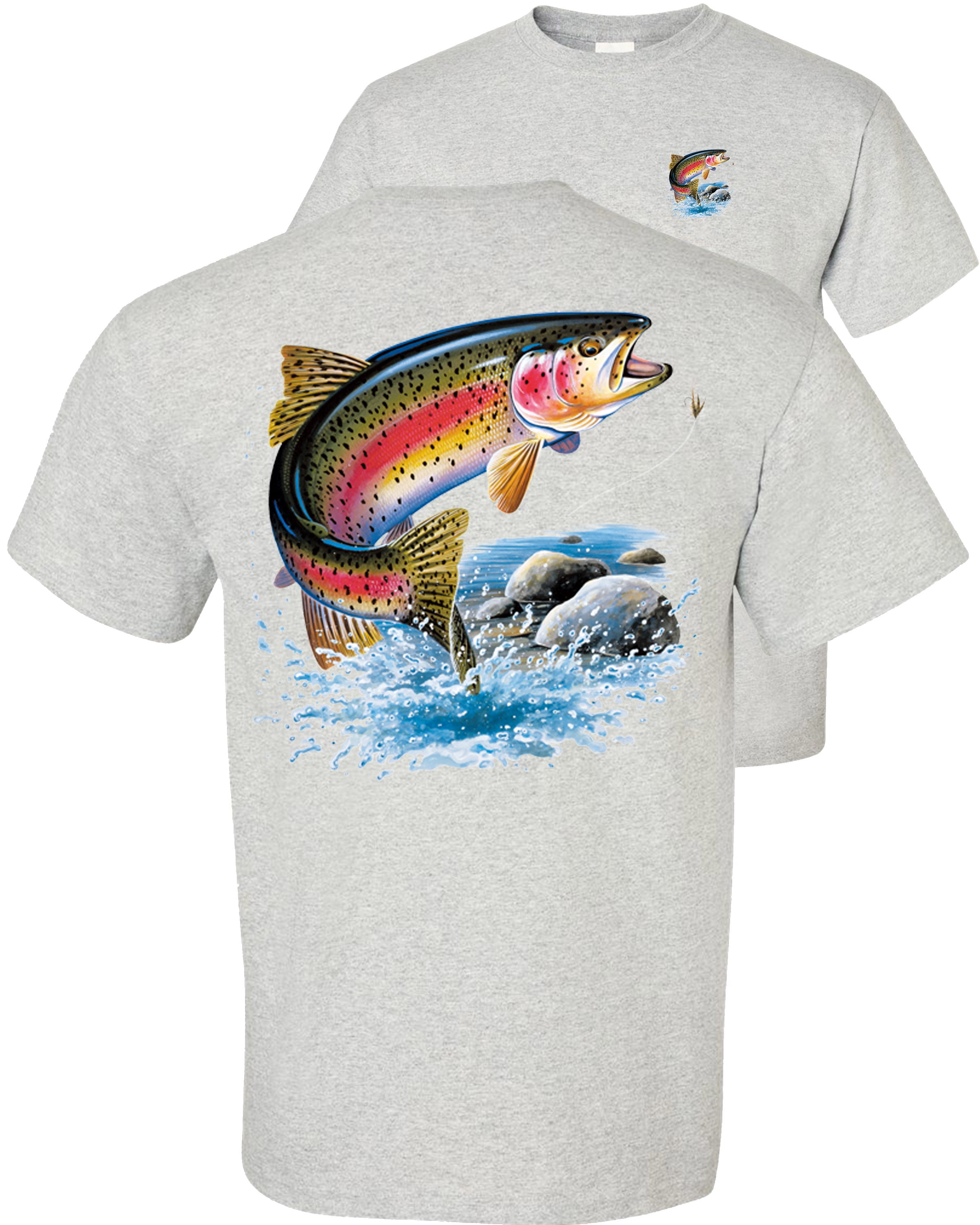 Fair Game Rainbow Trout Fishing T-Shirt, fly fishing, Fishing Graphic ...