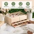 6 Drawer Wooden Pressed Flower Storage Box Set Artist Supply Storage ...