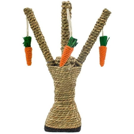 Cat Scratching Post, Pet Climbing Tree Toy Cat Rattan Grass Scratcher ...