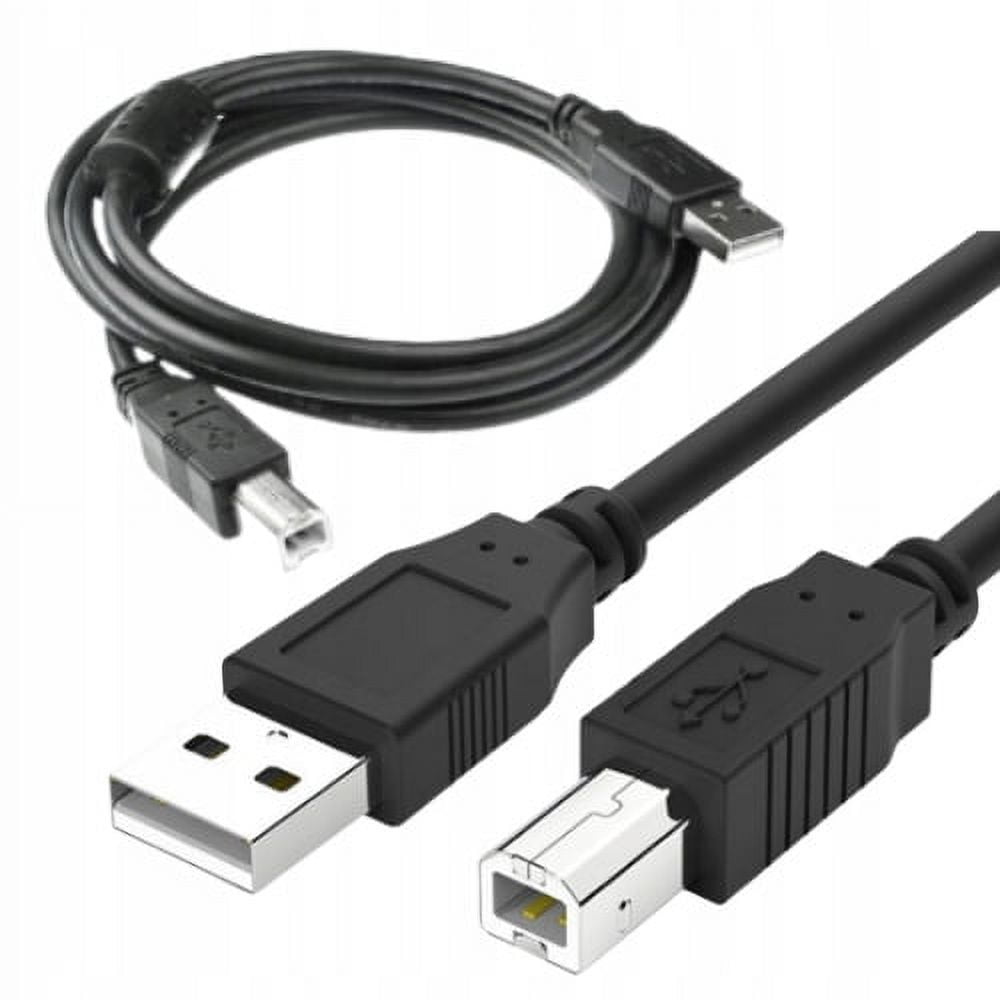Cable USB para impresora 1,5 metros Cable de impresión 2,0 negro A/B ...