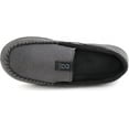 Zizor Men's Microsuede Moccasin Slippers with Comfy Memory Foam, Closed ...