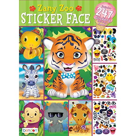 Bendon 42424 Zany Zoo Create-a-Face Sticker Book | Walmart Canada