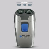Titanium Edge Micro Rotary Shaver – Men’s Electric Razor for Face, Neck ...