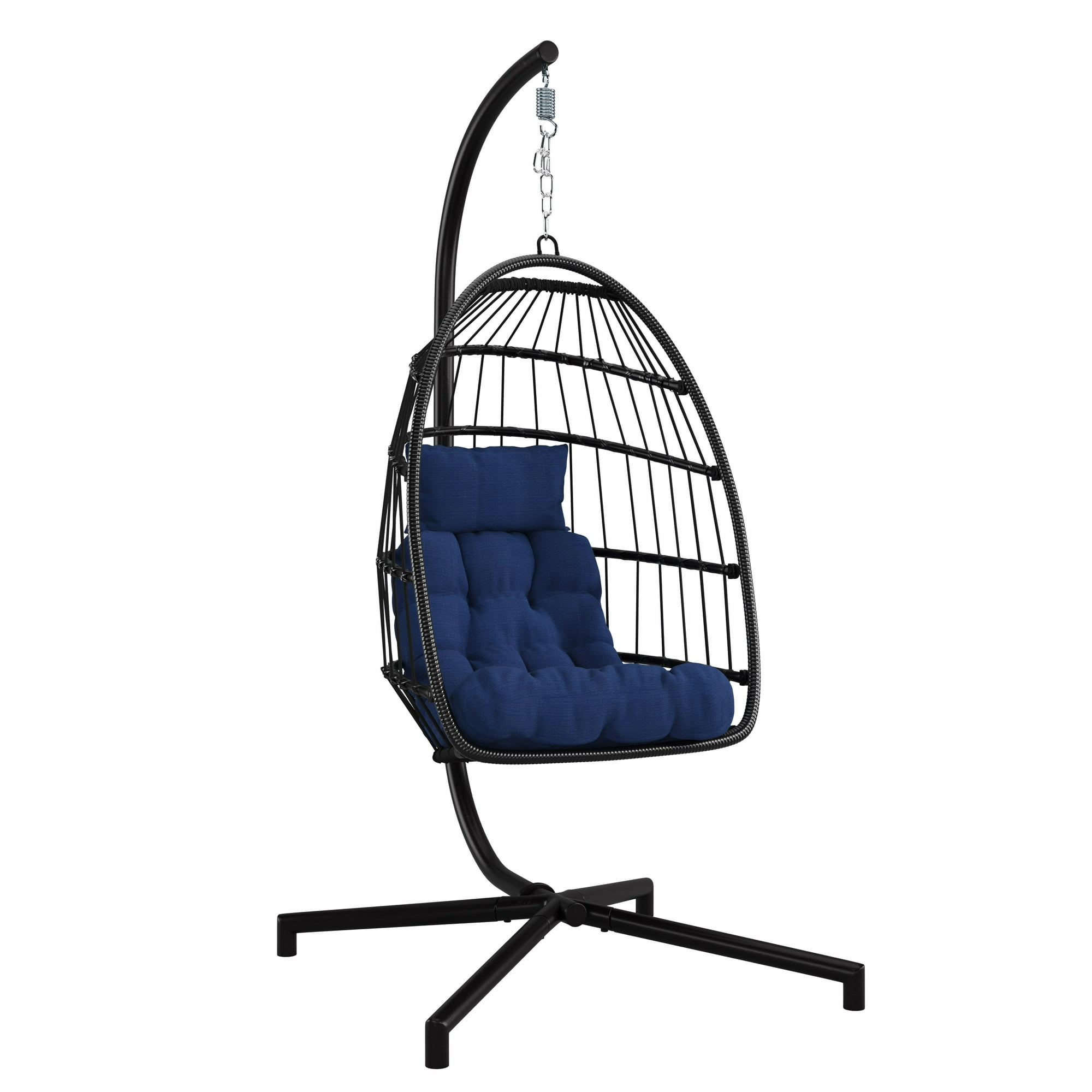 Click here for Corliving Ember Rattan And Steel Hanging Egg Chair... prices