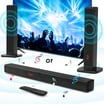 VEAT00L S50L 100W 2.2ch Sound Bars, Bluetooth 5.0, Wired & Wireless, Wall Mountable - Walmart.com