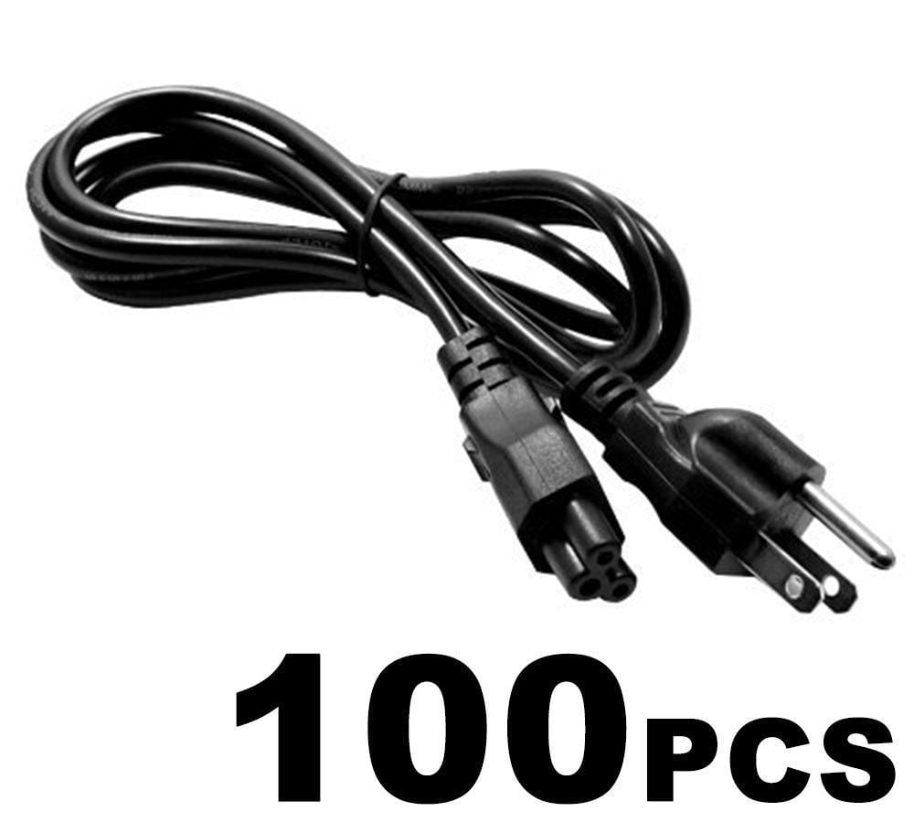 CABLEVANTAGE Lot of 100pcs 6ft PC 3-Prong Mickey Mouse AC Power Cord ...