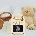 Arch Shape Wood Announcement Picture Frame Stand for First Time Moms ...