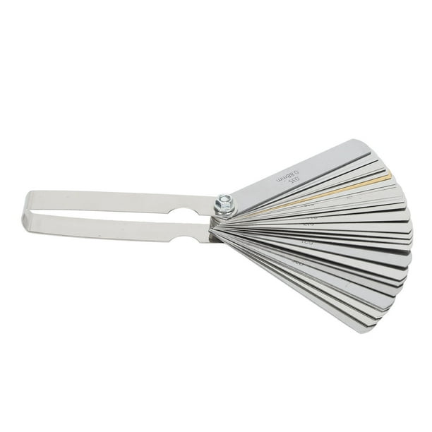 Thickness Feeler Gauge Set, Clear Scale Detachable 32 Piece Foldable ...