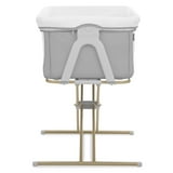 Evolur Orabelle Bedside Bassinet and Sleeper for Baby in Gray, Easy to ...
