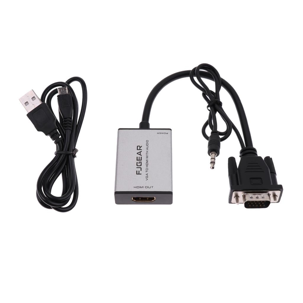 Convertidor de VGA a Hugo 1080P Audio Video Converter Box | Bodega ...