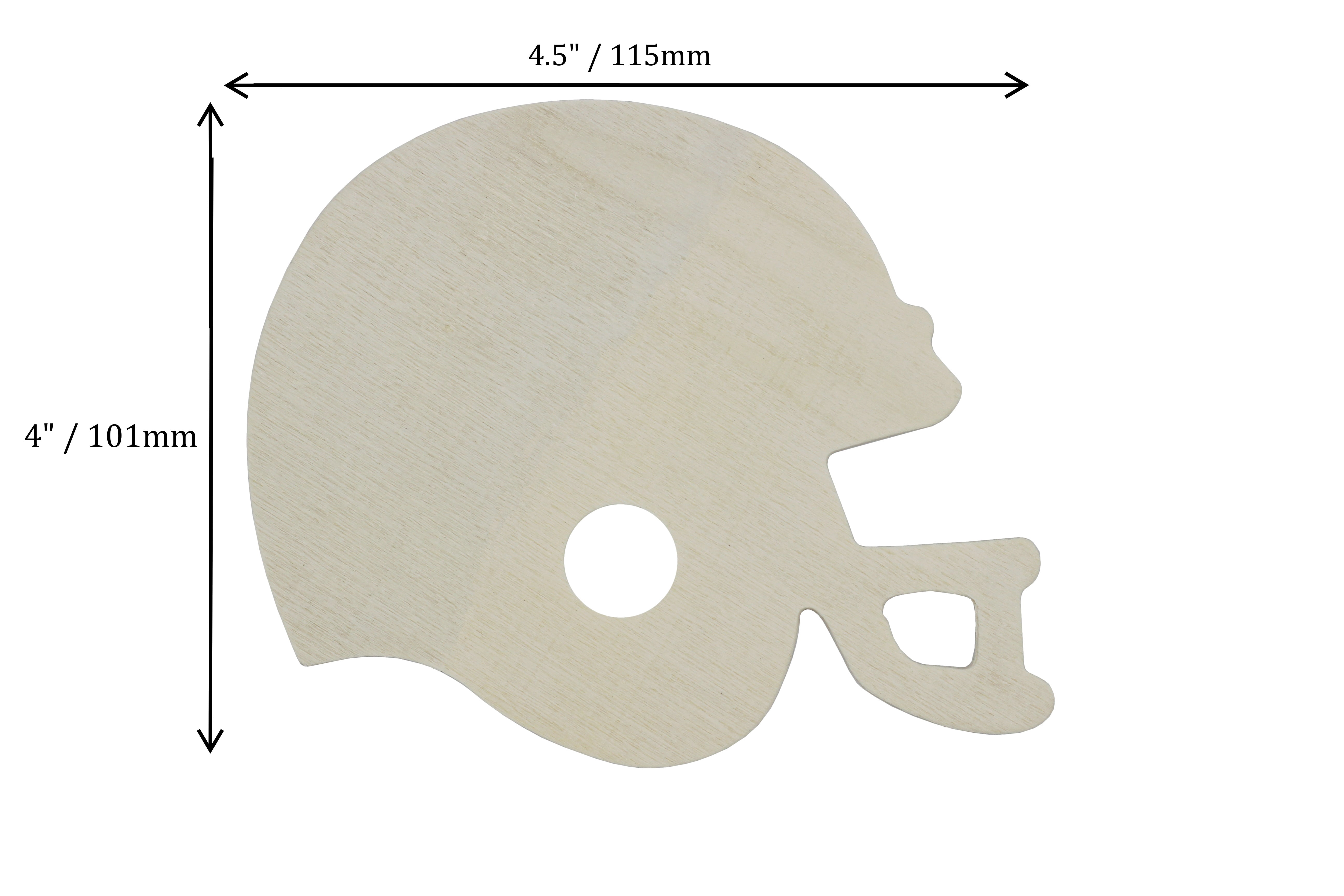 Football Helmet Template Front View