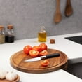Navaris Corner Countertop Cutting Board - 12.6" x 16.5" Acacia Wood ...