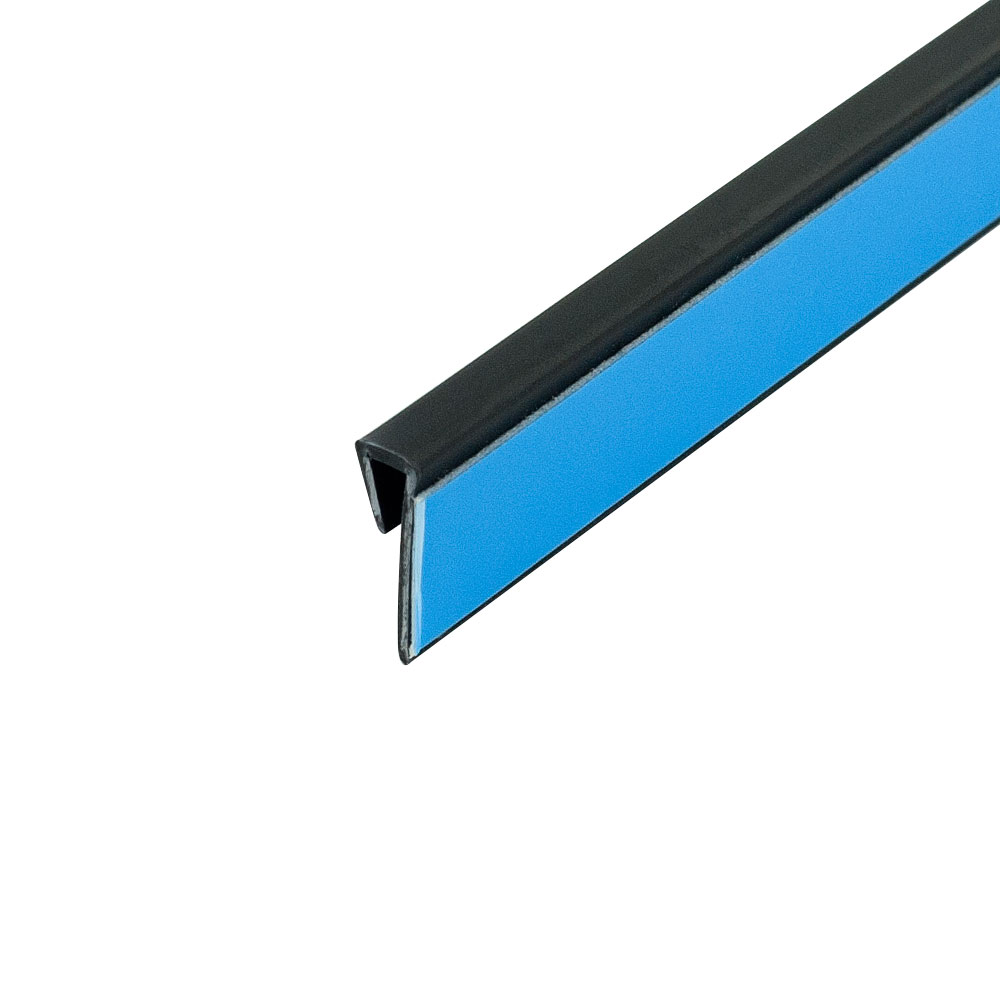 Outwater Plastic J Channel Fits Material 1/16 Inch Thick Black Styrene ...