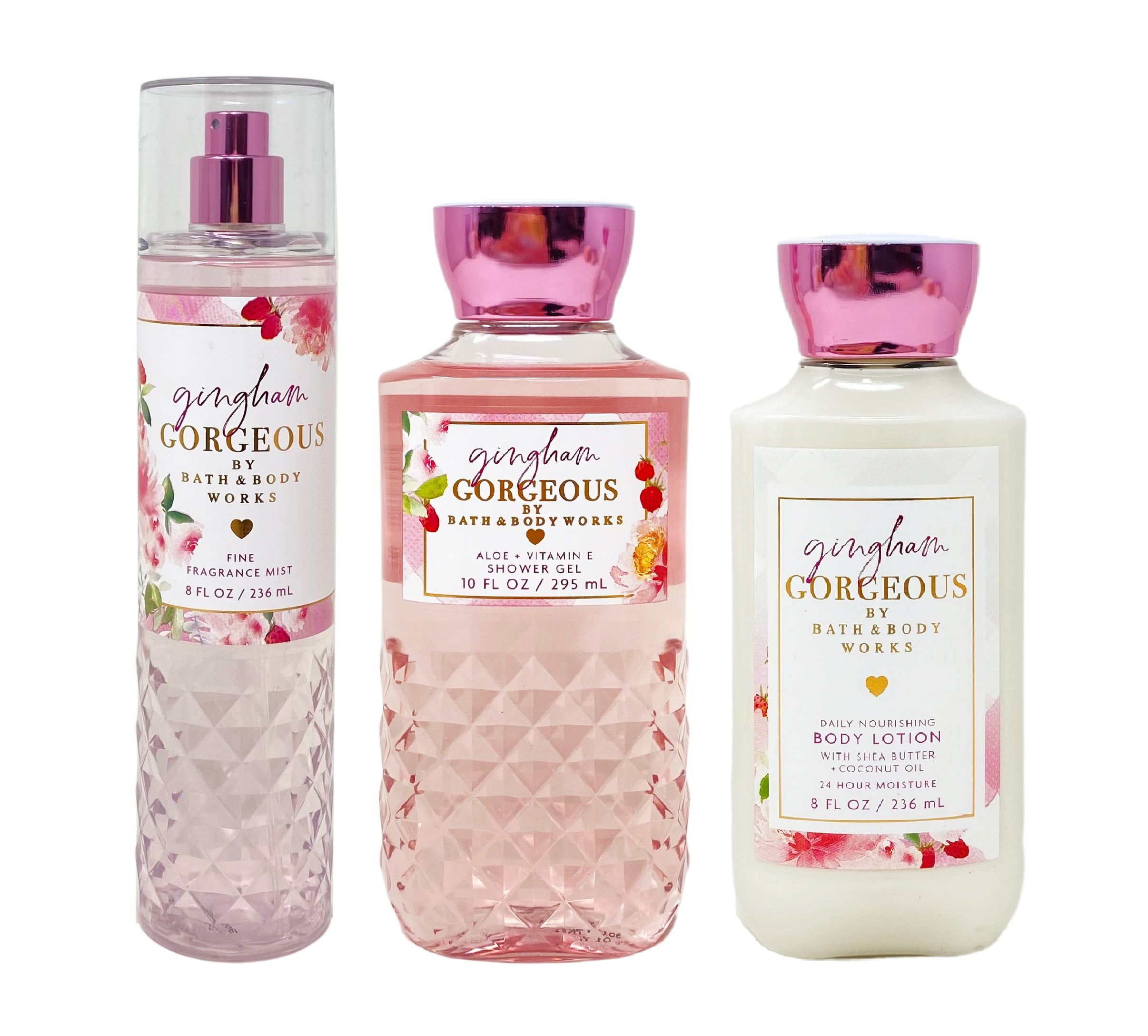 Bath And Body Works Gingham Gorgeous Trio T Set Fragrance Mist