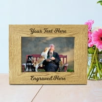 Personalized Wooden Picture Frame 5'' x 7'' Laser Engraved Photo Frame ...