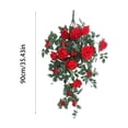 Artificial Rose Basket 35.4 Inch Plastic, Maintenance Free Beauty ...