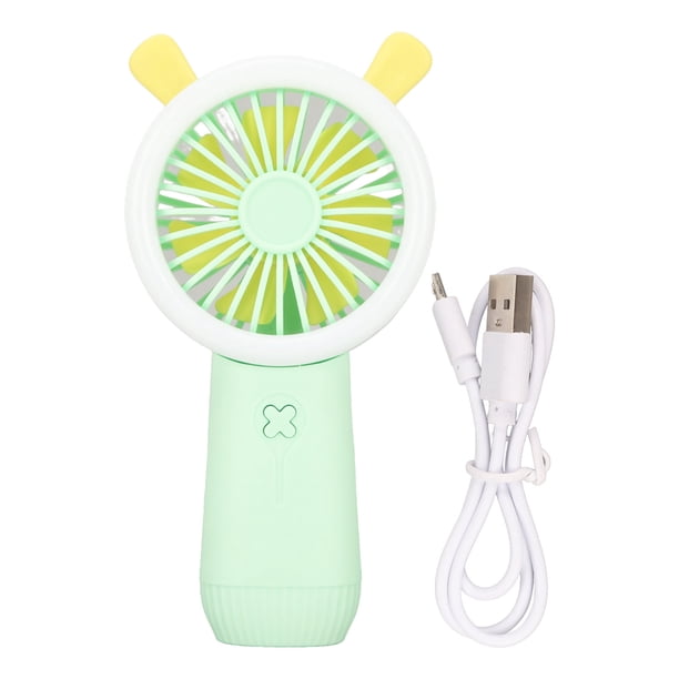 Mini Handheld Fan 3 Levels Adjustable USB Rechargeable Cute Rabbit ...