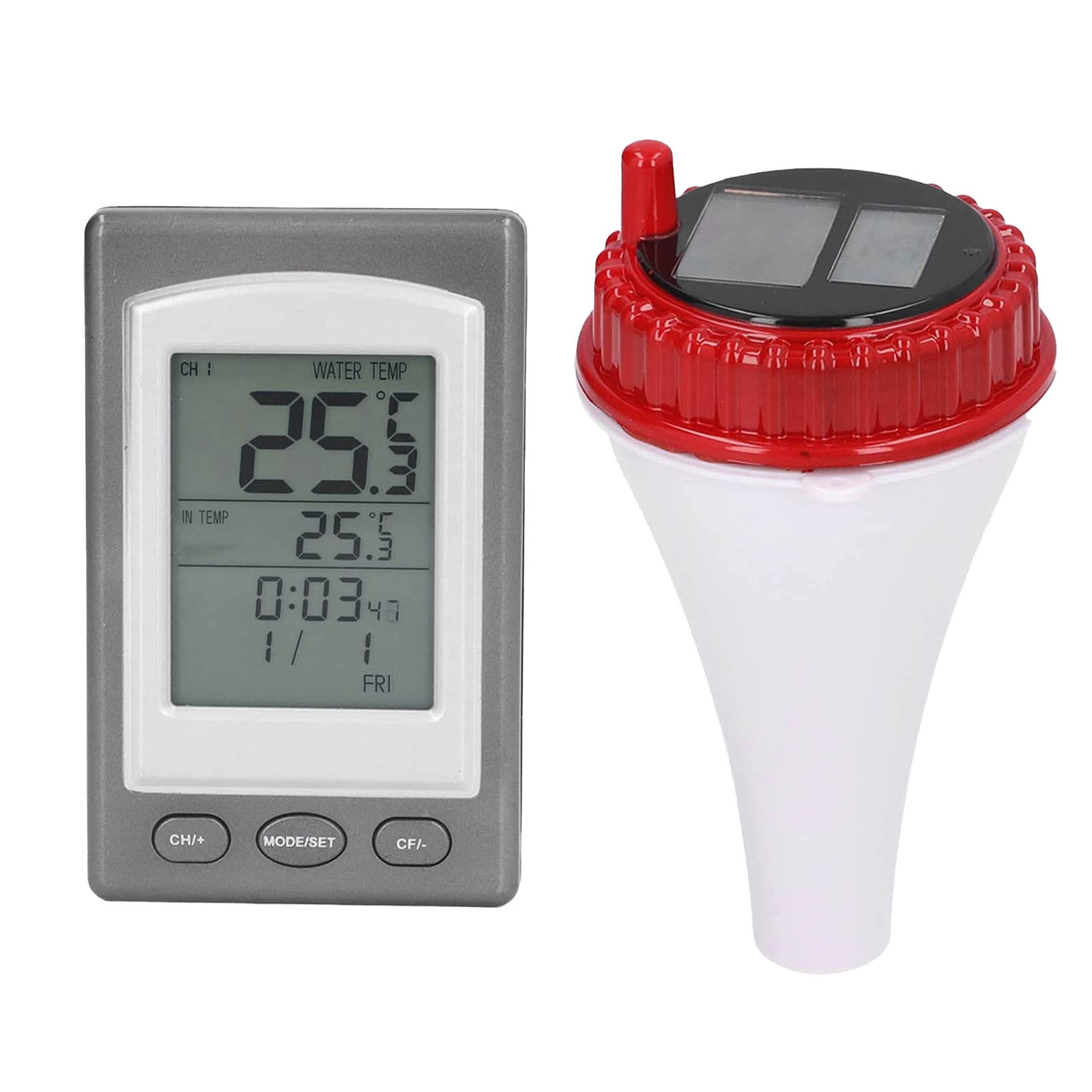 Pool Thermometer Wireless Floating Easy Read Solar Remote Digital