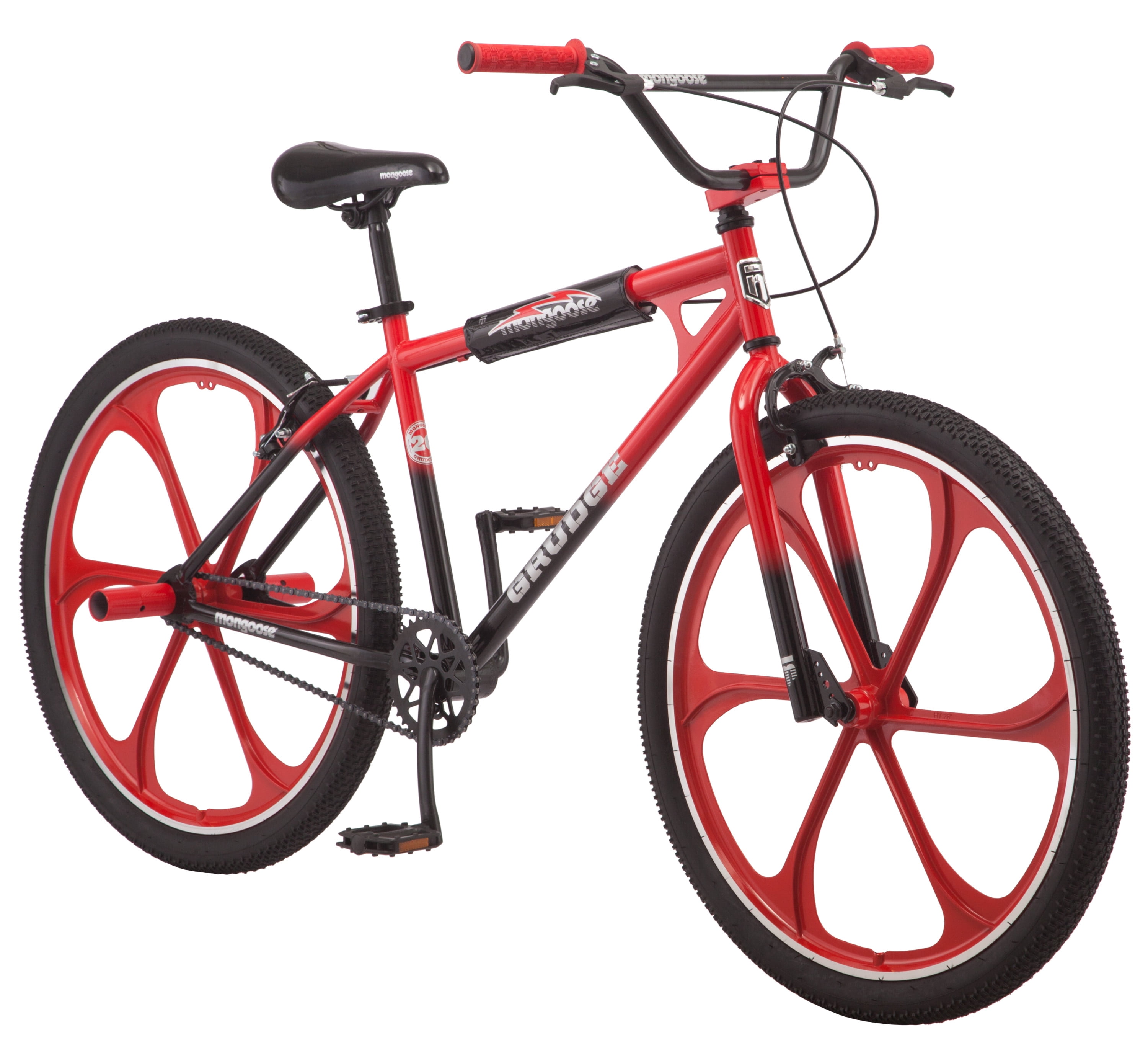Mongoose Grudge Mag BMX Freestyle Bike Single Speed 26 Inch Mag Wheel