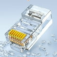 100Pieces Cat5 RJ45 Modular Plugs Ethernet Connectors For Home Office ...