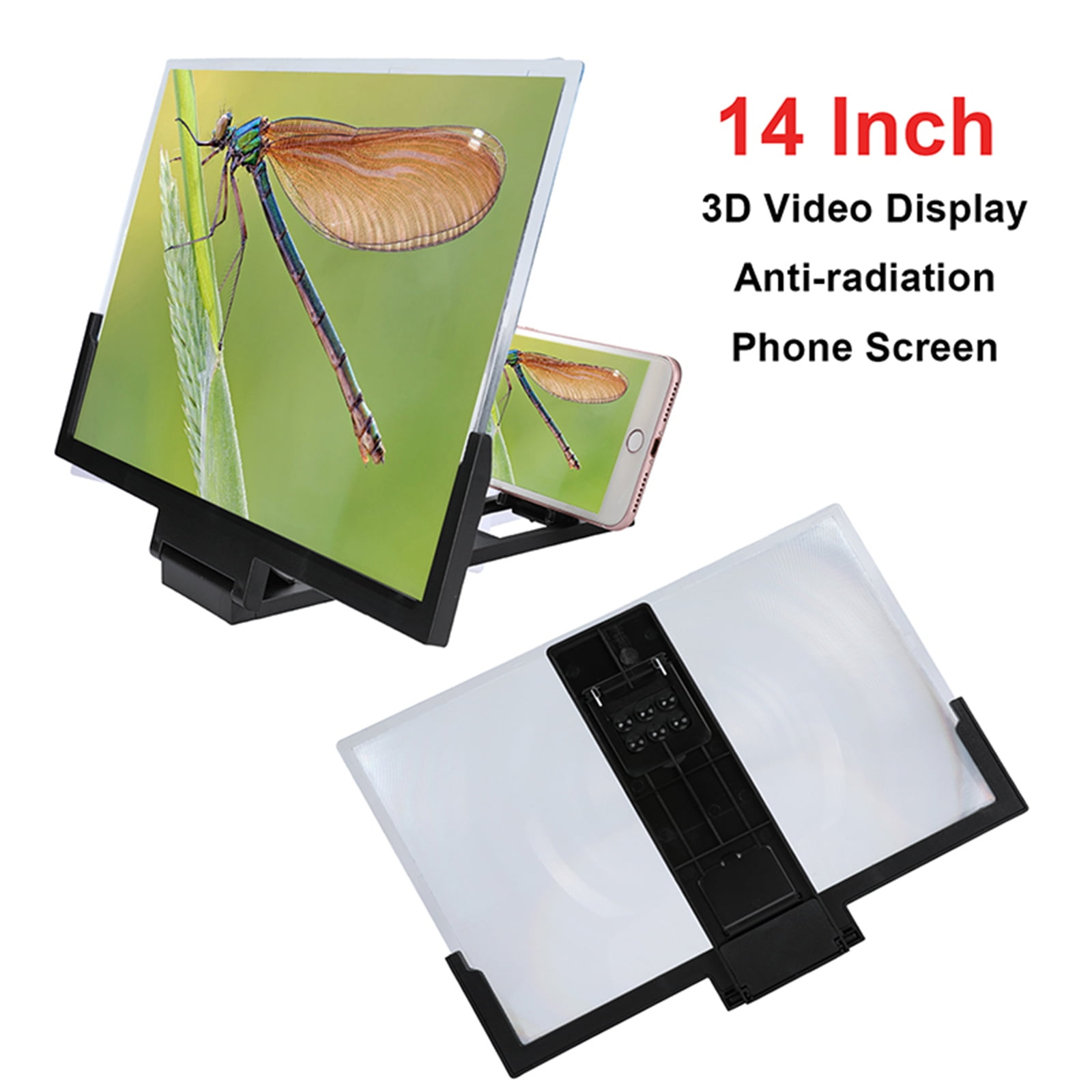KKSQ 14" 3D Cell Phone Screen Magnifier Video Magnifier Screen Video ...
