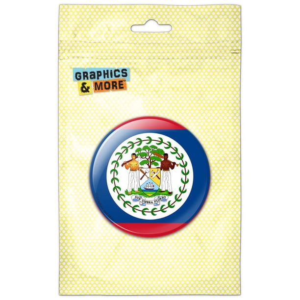 Belize National Country Flag Refrigerator Button Magnet - Walmart.com