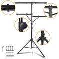 Sound Town DJ Lighting Stand, Height Adjustable, 9 ft Tall, with Side ...