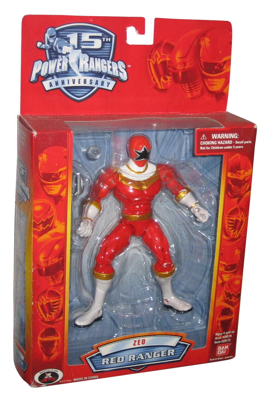 Power Rangers 15th Anniversary Zeo Red Ranger (2007) Bandai Figure ...
