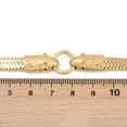 304 Stainless Steel Green Cubic Zirconia Snake Link Flat Snake Chain ...