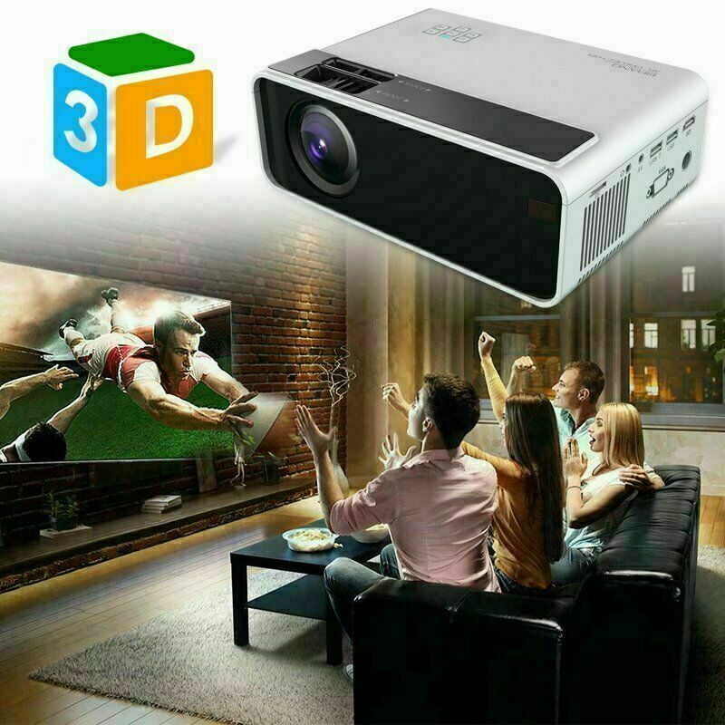 LED Smart Home Theater Projector 4K Wifi 7000 Lumens 1080p HD 3D Movie ...