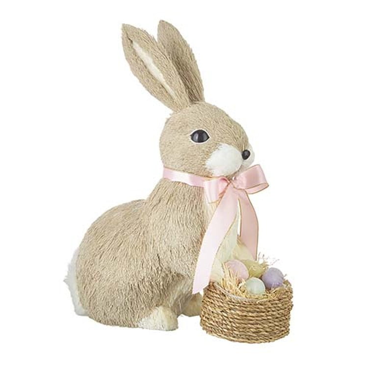 Raz Imports Storybook Spring 12.5" Bunny With Basket - Walmart.com