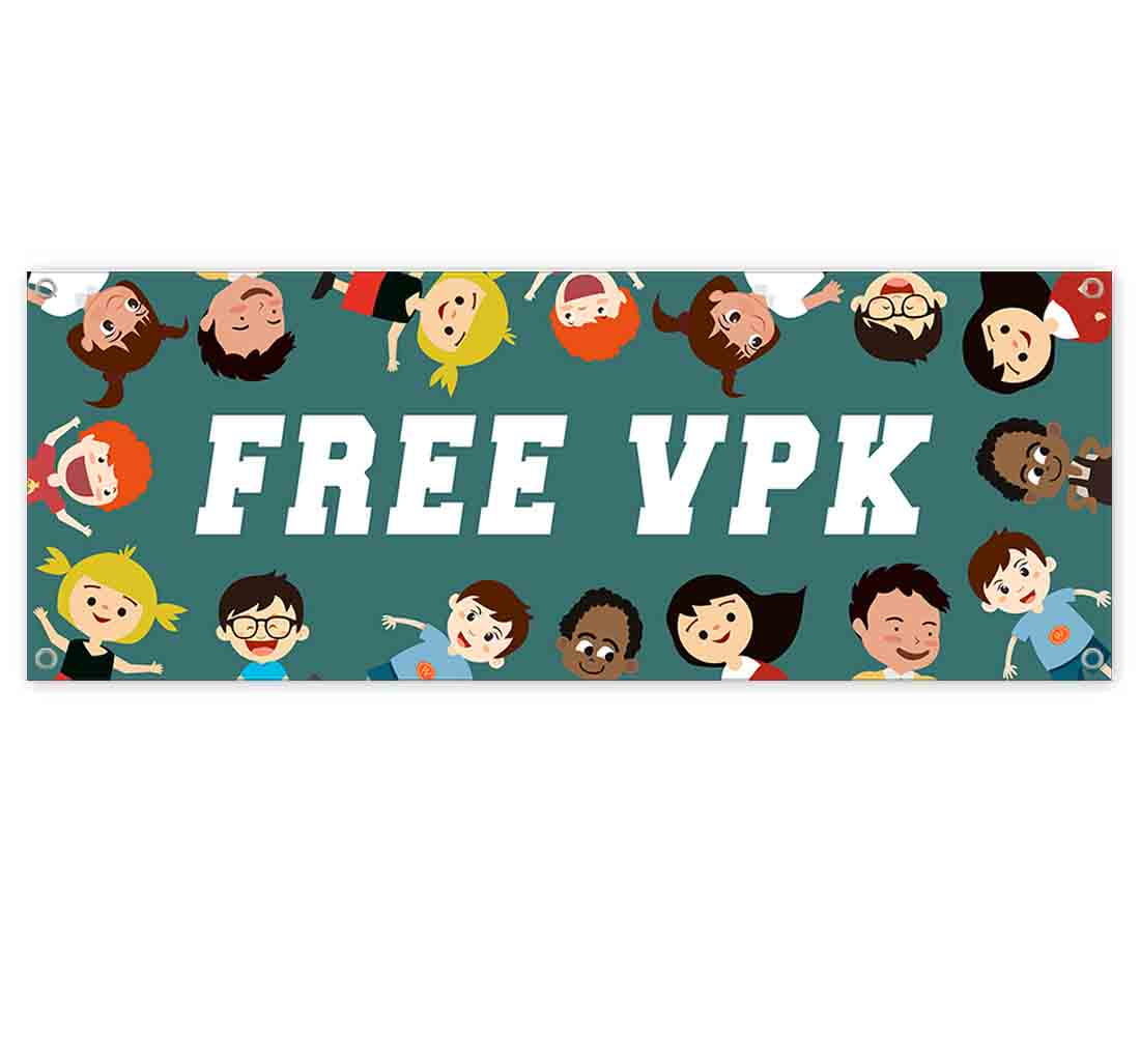 Free VPK 13 oz Vinyl Banner With Metal Grommets - Walmart.com