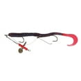 Creme 6 Inch Pre-Rigged Weedless Curl Tail Worm Fishing Bait, Electric ...
