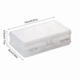 ANXPTIME Portable Plastic Jewelry Holder 2 Layer Storage Case for ...