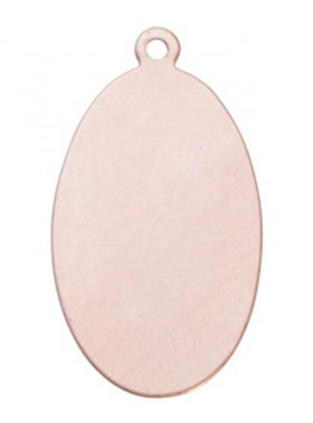 Copper Shape, Oval, 1 by 1-7/16 Inch, 6 Pieces - Walmart.com