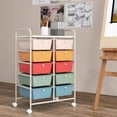 GOFLAME 10-Drawer Rolling Storage Cart, Art Craft Storage Organizer on ...