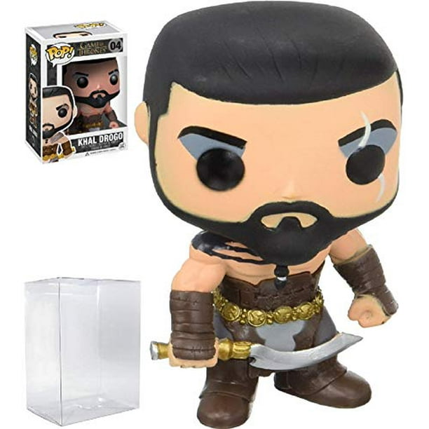 Funko Pop Game of Thrones GOT Khal Drogo 04 Vinyl Figure Includes Compatible Pop Box Protector Case Walmart