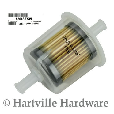 John Deere Fuel Filter AM116304, Lawn Tractor, Riding Mower, Gator ...