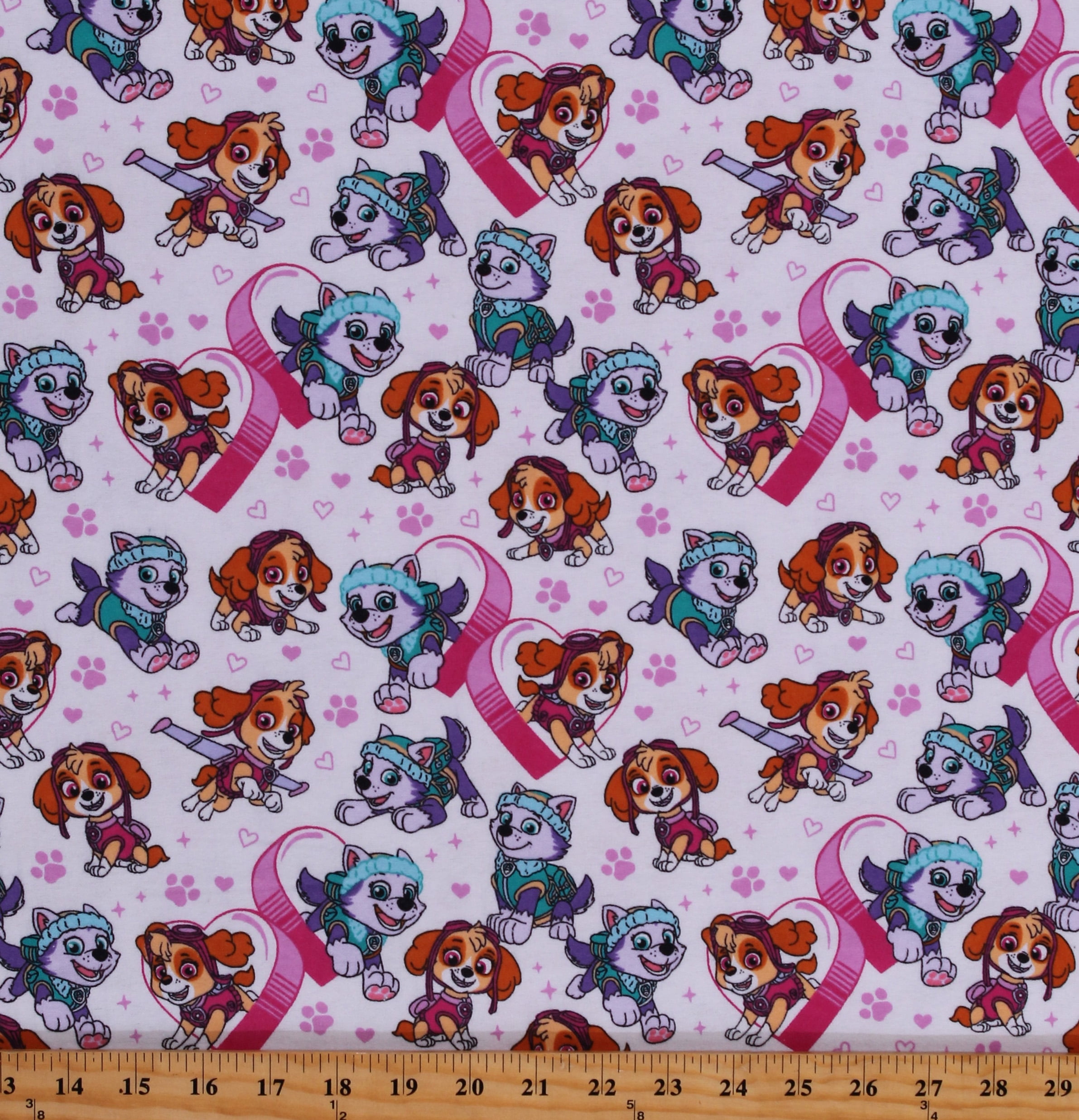 Paw Patrol Pawfect Friends 100% Cotton Flannel Character Flannel Fabric ...
