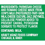 Kraft Parmesan & Romano Grated Cheese, 8 oz Shaker - Walmart.com