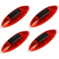 CATPAN Solar Strobe Warning Light Outdoor, Bright Solar Safety Flashing ...