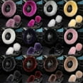 3Pcs Set Fashion Fluffy Fuzzy Wool Fur Soft Car Steering Wheel Cover ...
