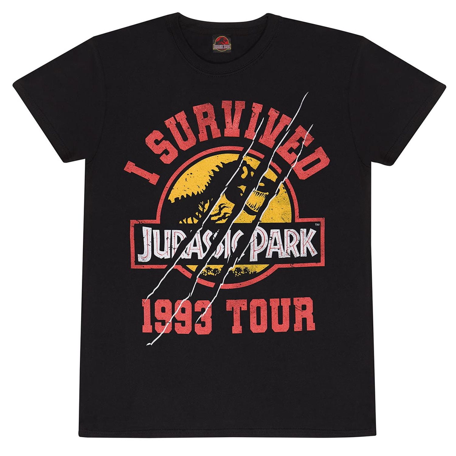 Click here for Jurassic Park Adult I Survived 1993 Tour T-Shirt X... prices