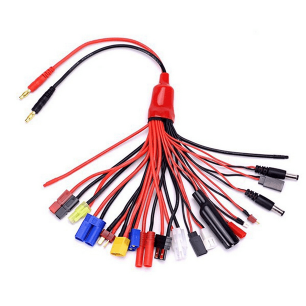 19 In1 RC Lipo Battery Charger Splitter Cable Adapter 4mm Banana Plug ...