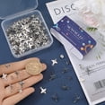 60Pcs Star Shape 201 Stainless Steel Stud Earrings Findings with 304 ...