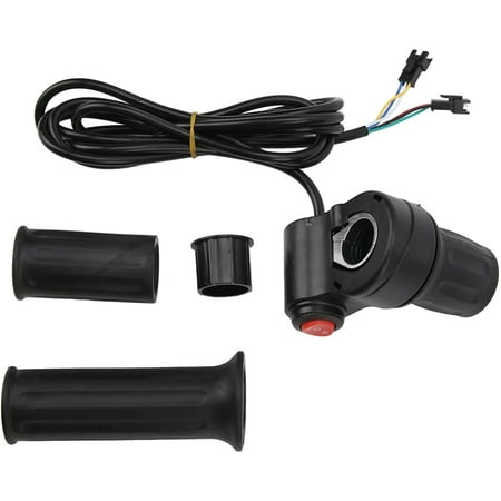 1 Pair E-Bike Half Throttle Accelerator Grip Universal 3 Speed Control ...
