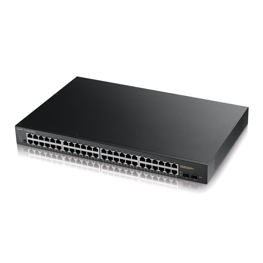 Zyxel 48-Port Gigabit Ethernet Smart Managed PoE Switch with GbE Uplink ...