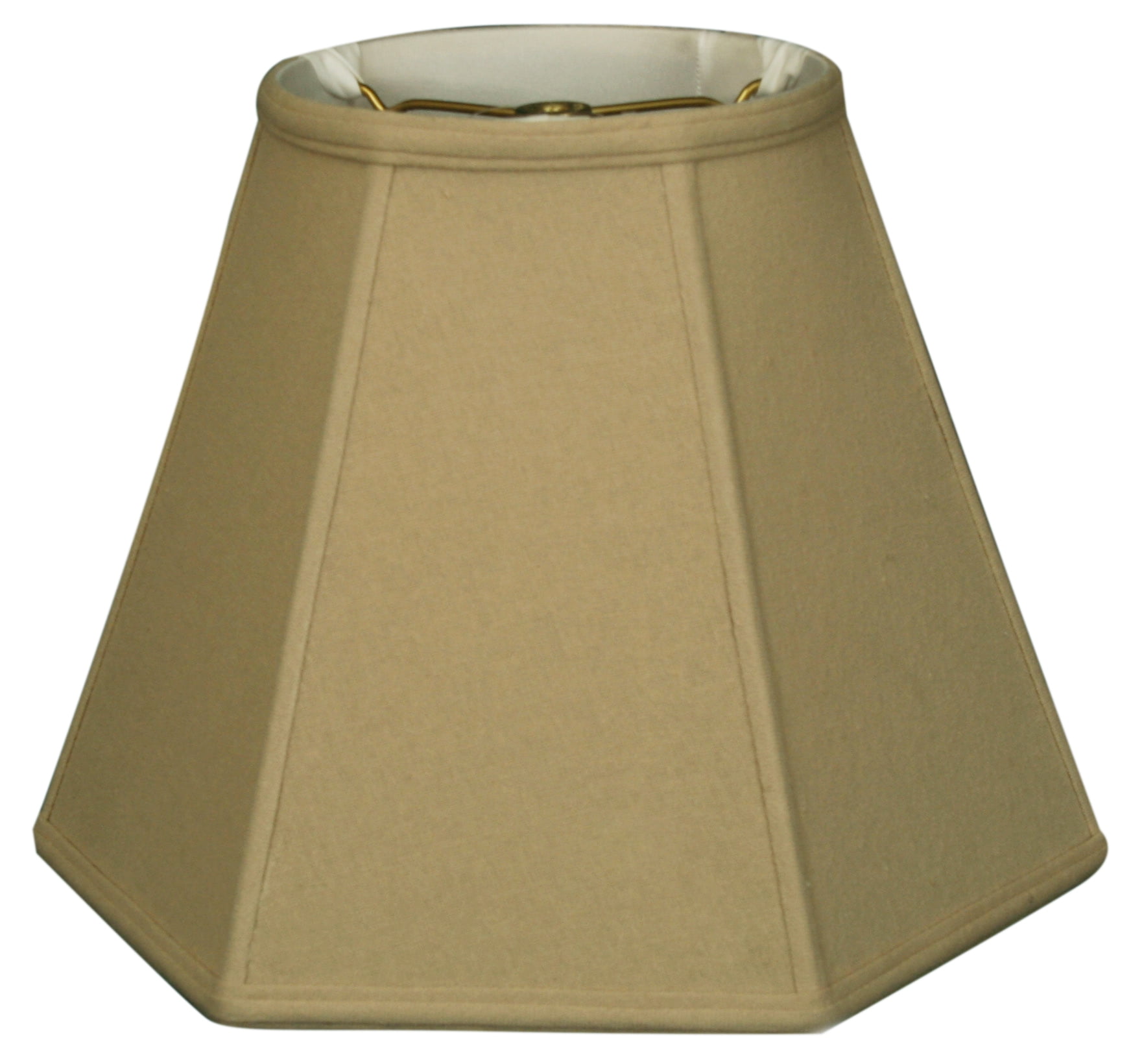 Royal Designs 14" Hexagon Lamp Shade Linen Beige - Walmart.com
