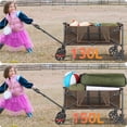 Vecukty Collapsible Mini Camping Wagon, Portable Foldable Cart, 150lbs ...