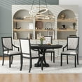 Harper & Bright Designs Farmhouse Dining Set for 4, Wood Kitchen ...